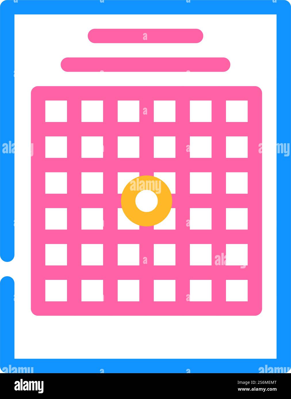 amsler table ophthalmology color icon vector. amsler table ...