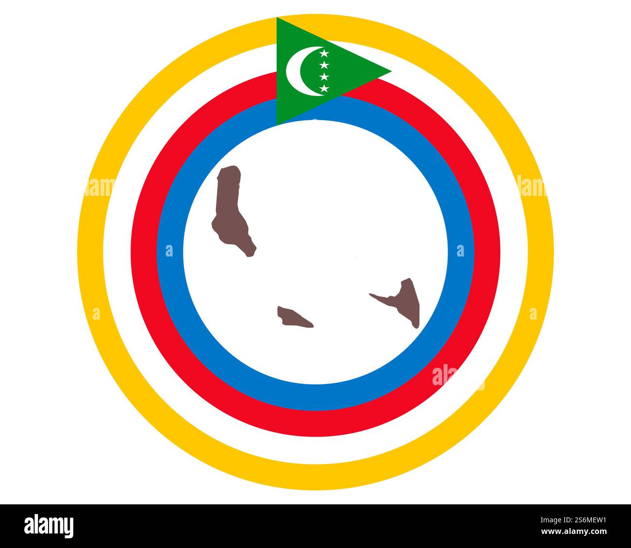 White map of comoros Cut Out Stock Images & Pictures - Alamy