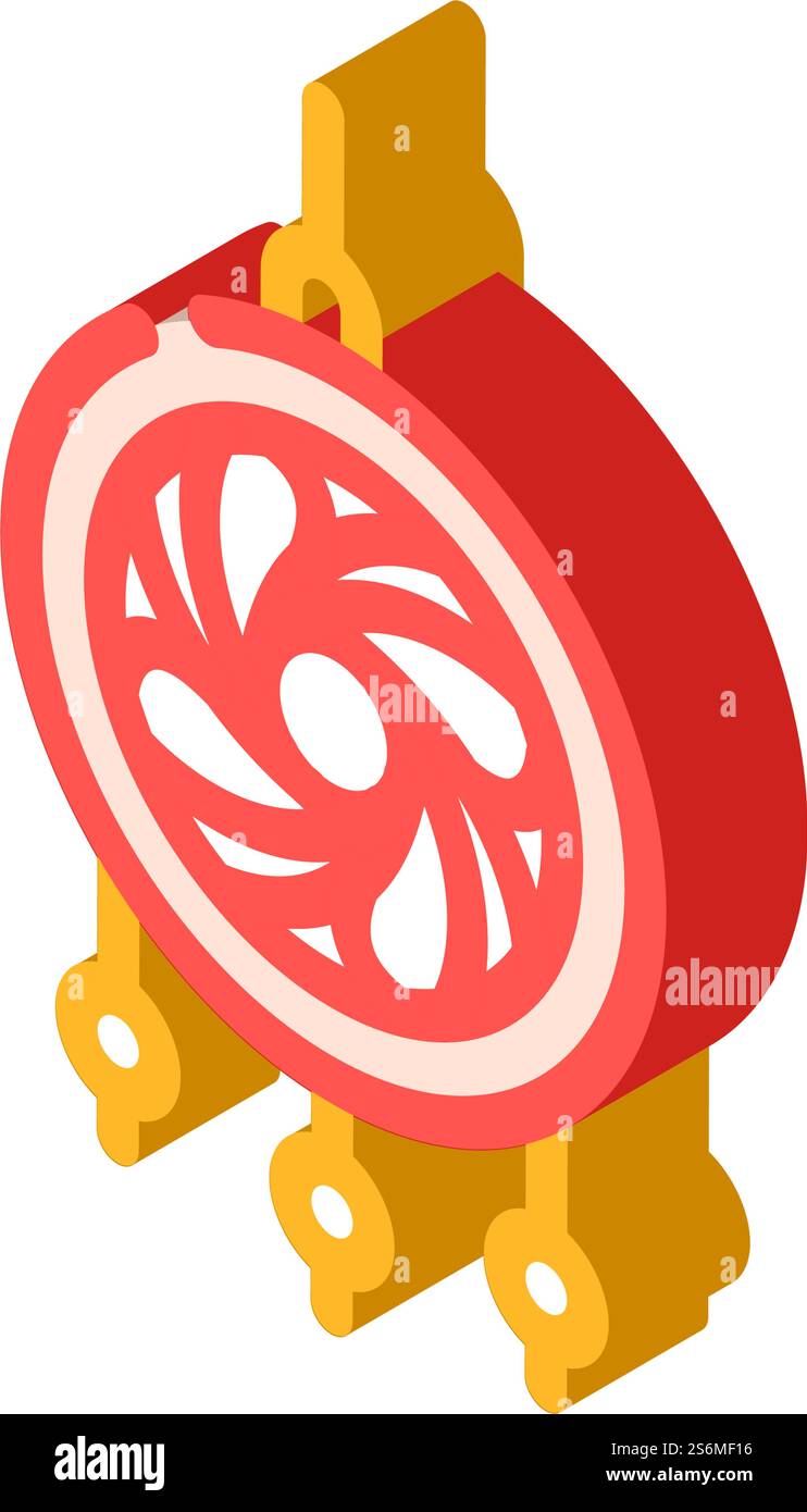 weaving amulet isometric icon vector. weaving amulet sign. isolated ...