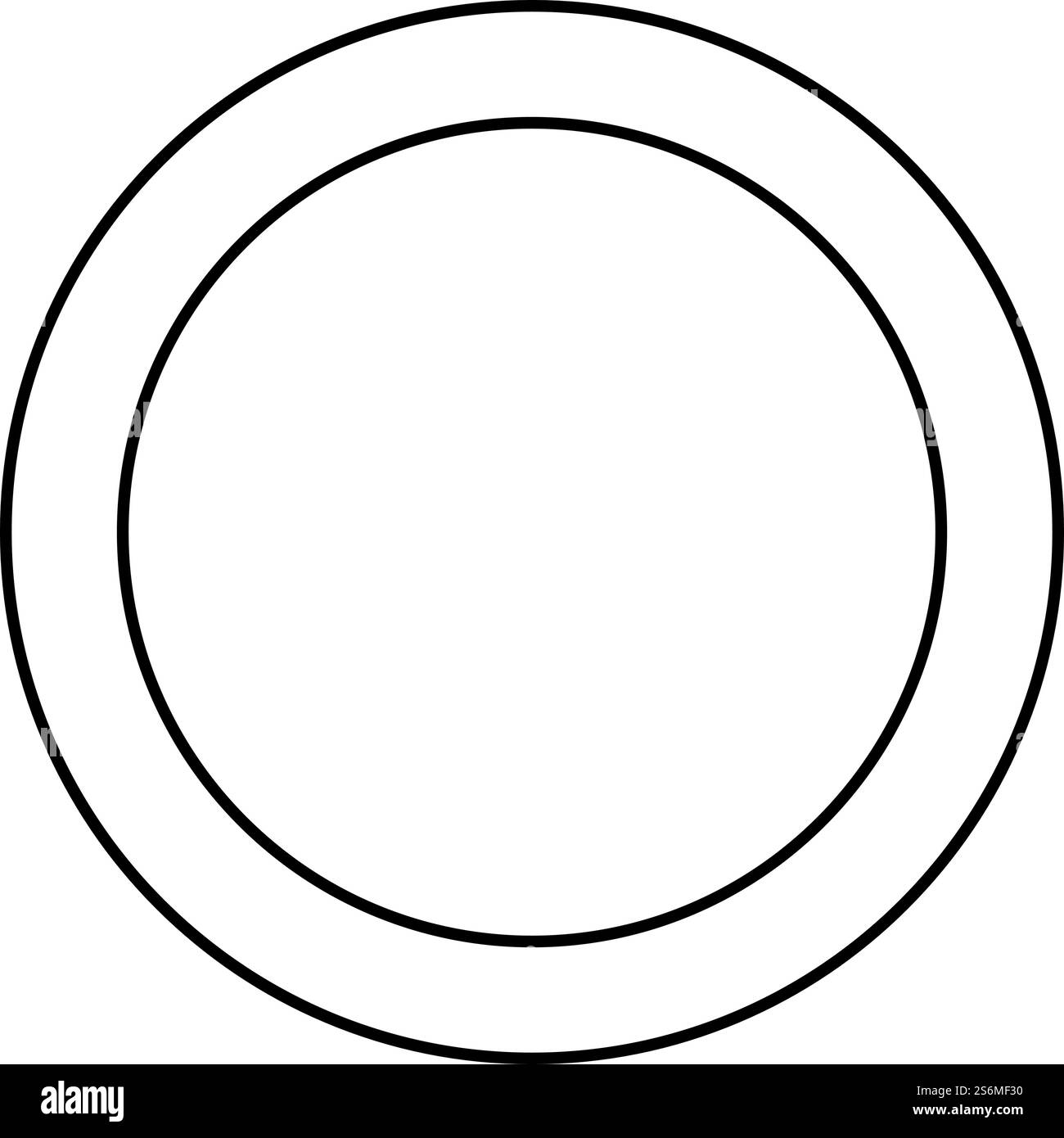 Rubber gasket Grommet seal Leakage o-ring Reten contour outline icon ...