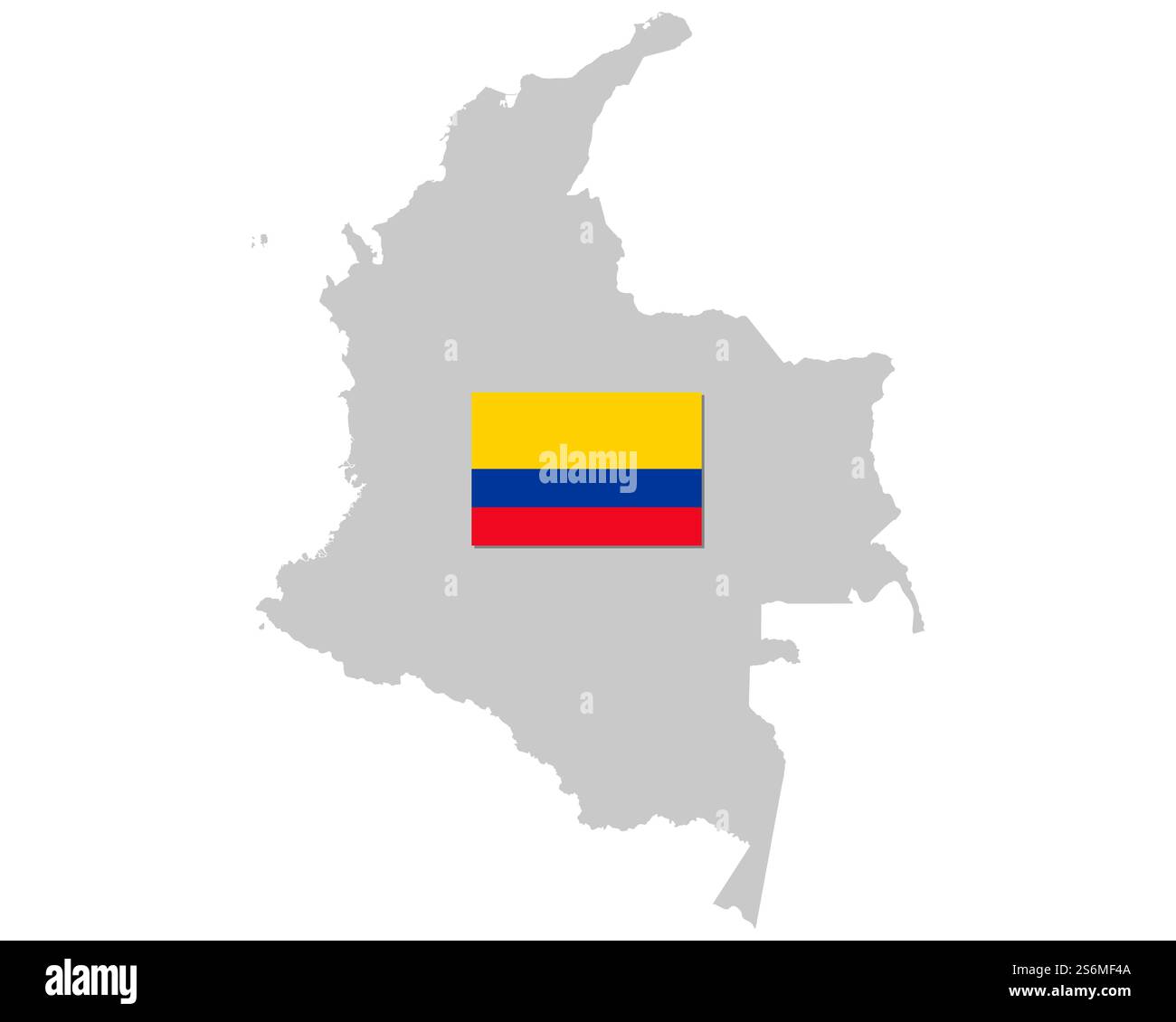 Flag and map of Colombia Stock Photo - Alamy