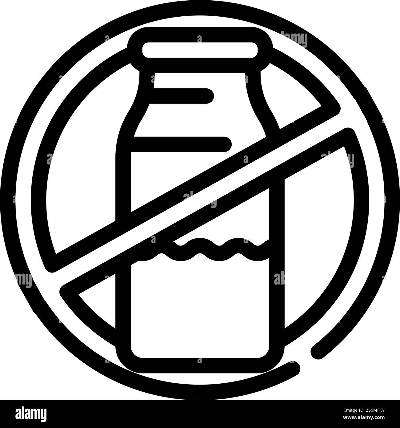 lactose dairy product free line icon vector. lactose dairy product free ...