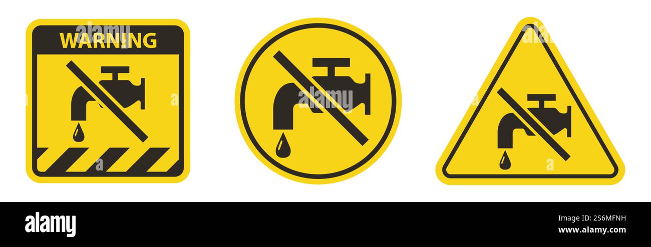 No water tap sign on white Background Stock Vector Image & Art - Alamy