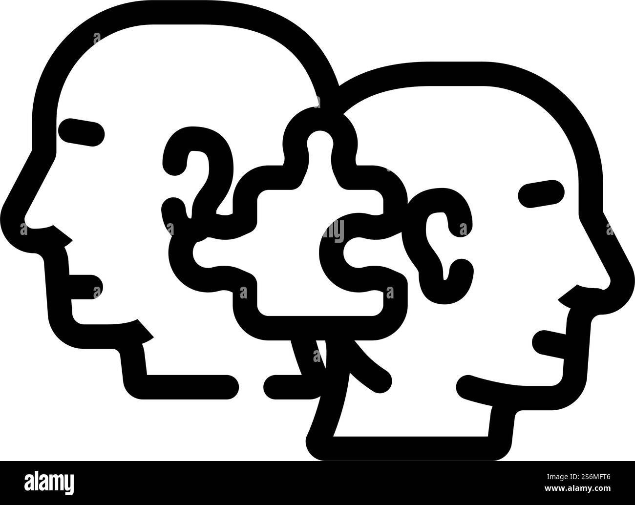 compatibility human line icon vector. compatibility human sign ...