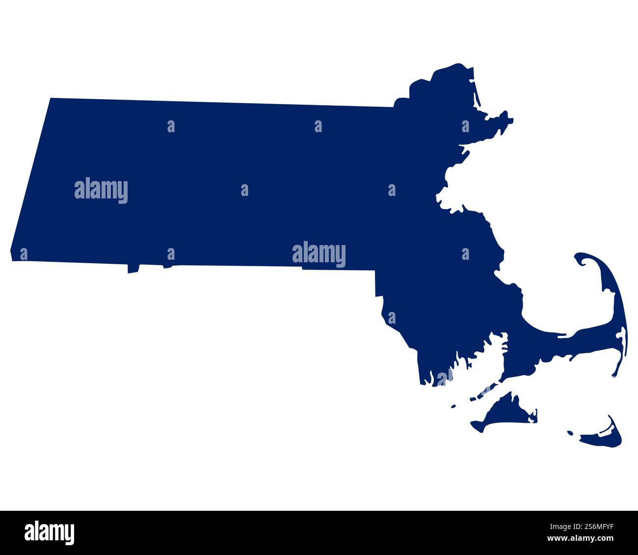 Symbol map state massachusetts Cut Out Stock Images & Pictures - Alamy