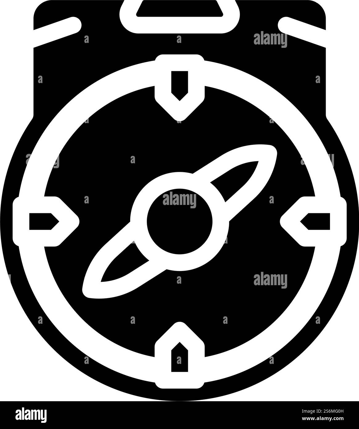 compass tool glyph icon vector. compass tool sign. isolated contour ...
