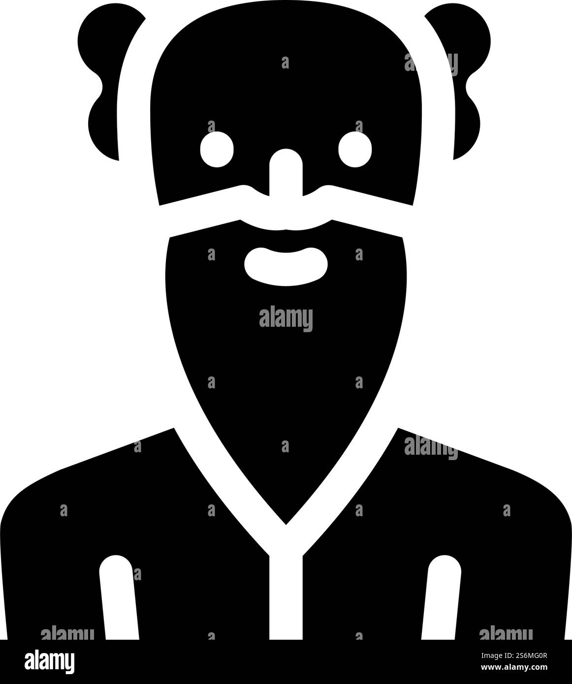 old age man glyph icon vector. old age man sign. isolated contour ...