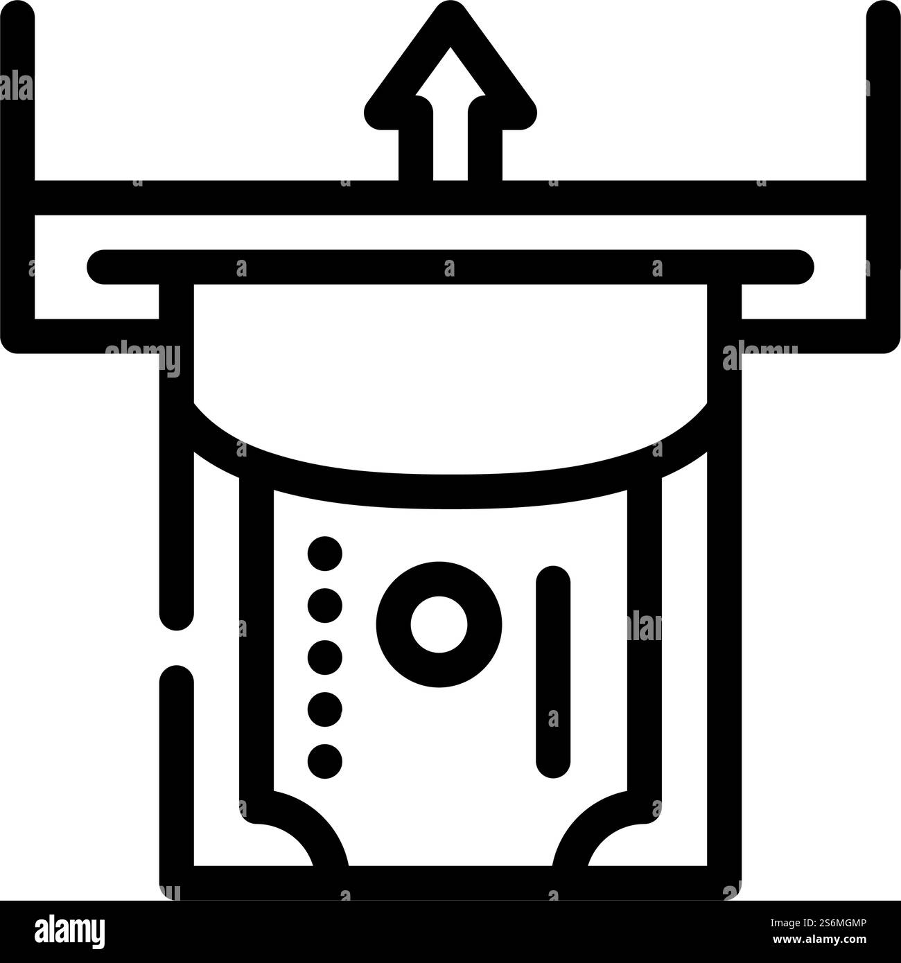 paper money acceptance line icon vector. paper money acceptance sign ...