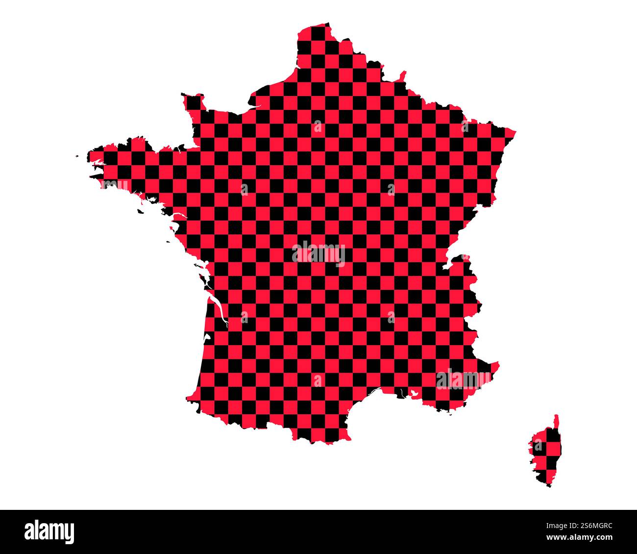 Map france in black Cut Out Stock Images & Pictures - Alamy