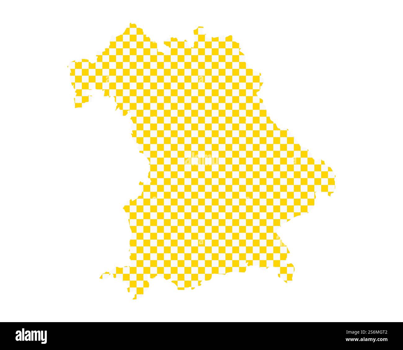 Map of Bavaria in checkerboard pattern Stock Photo - Alamy