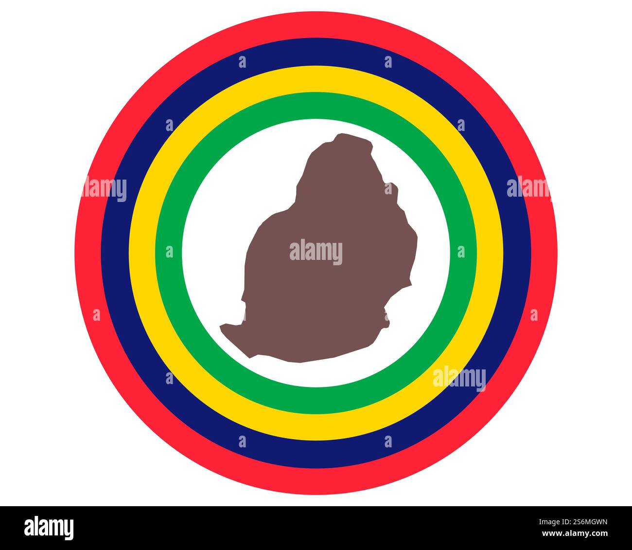 Mauritius national colors Cut Out Stock Images & Pictures - Alamy