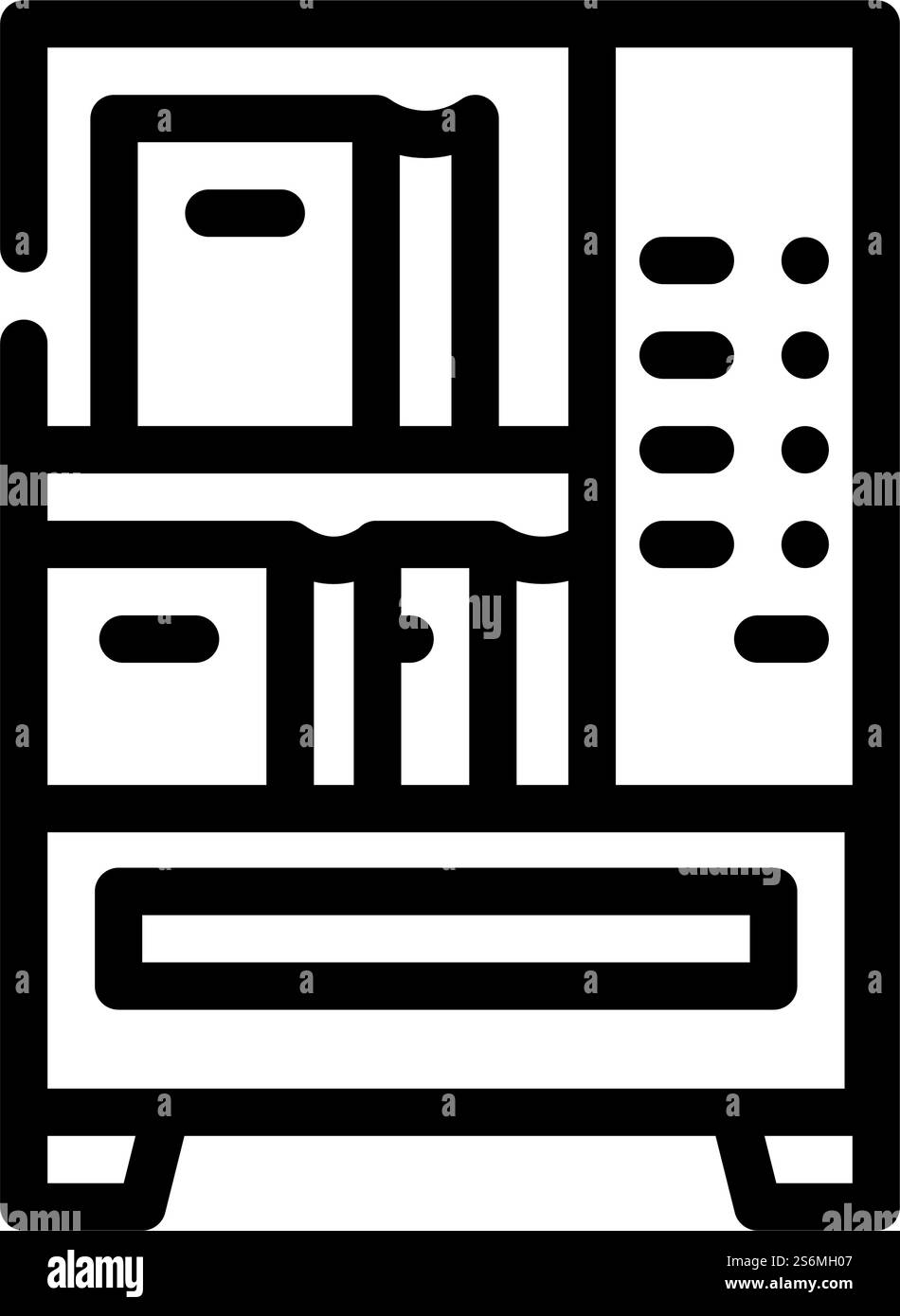 Book vending machine line Stock Vector Images - Alamy