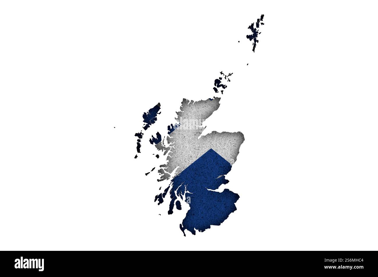 Scotland map outline Cut Out Stock Images & Pictures - Alamy