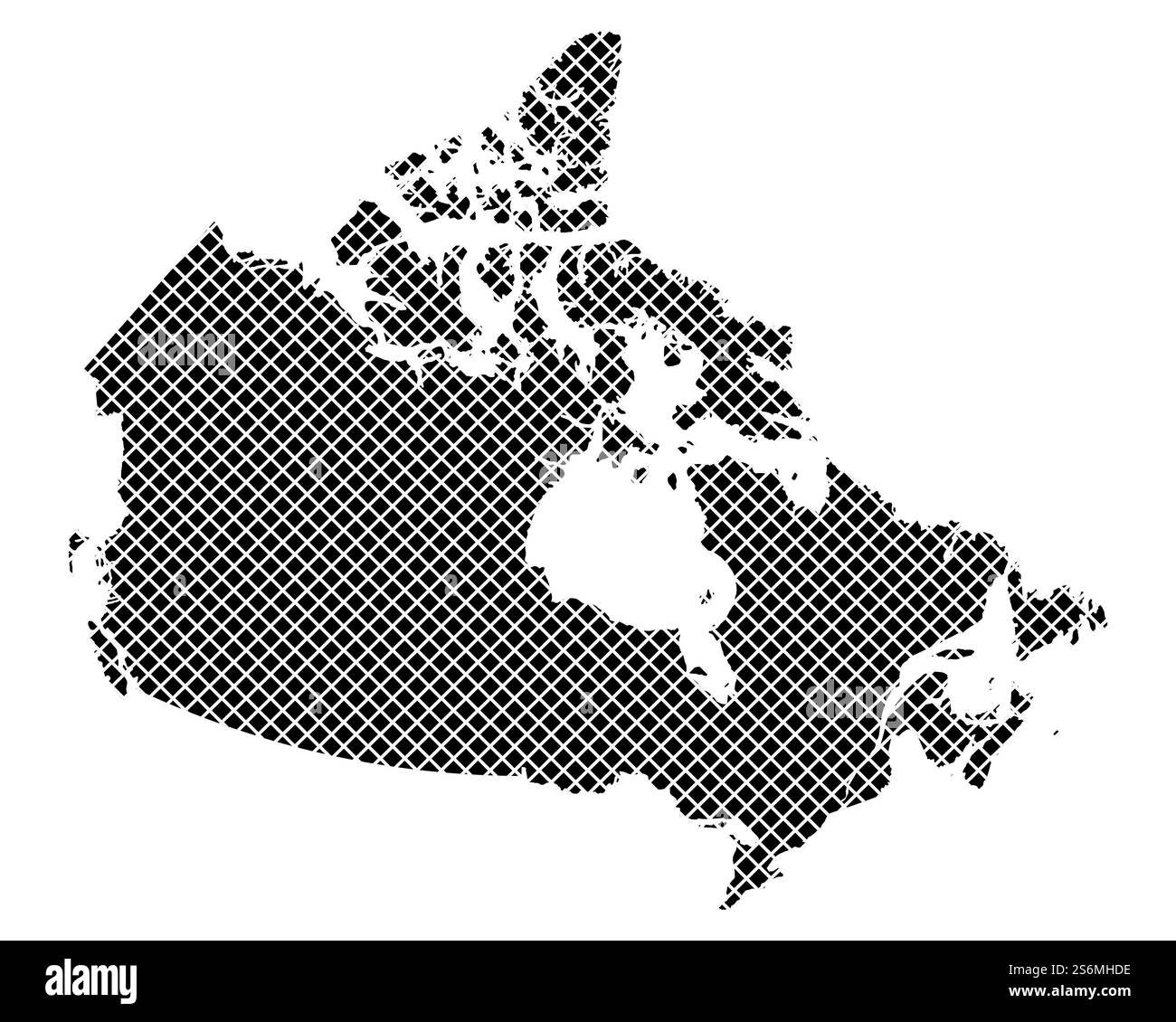 Canada simple map hi-res stock photography and images - Alamy