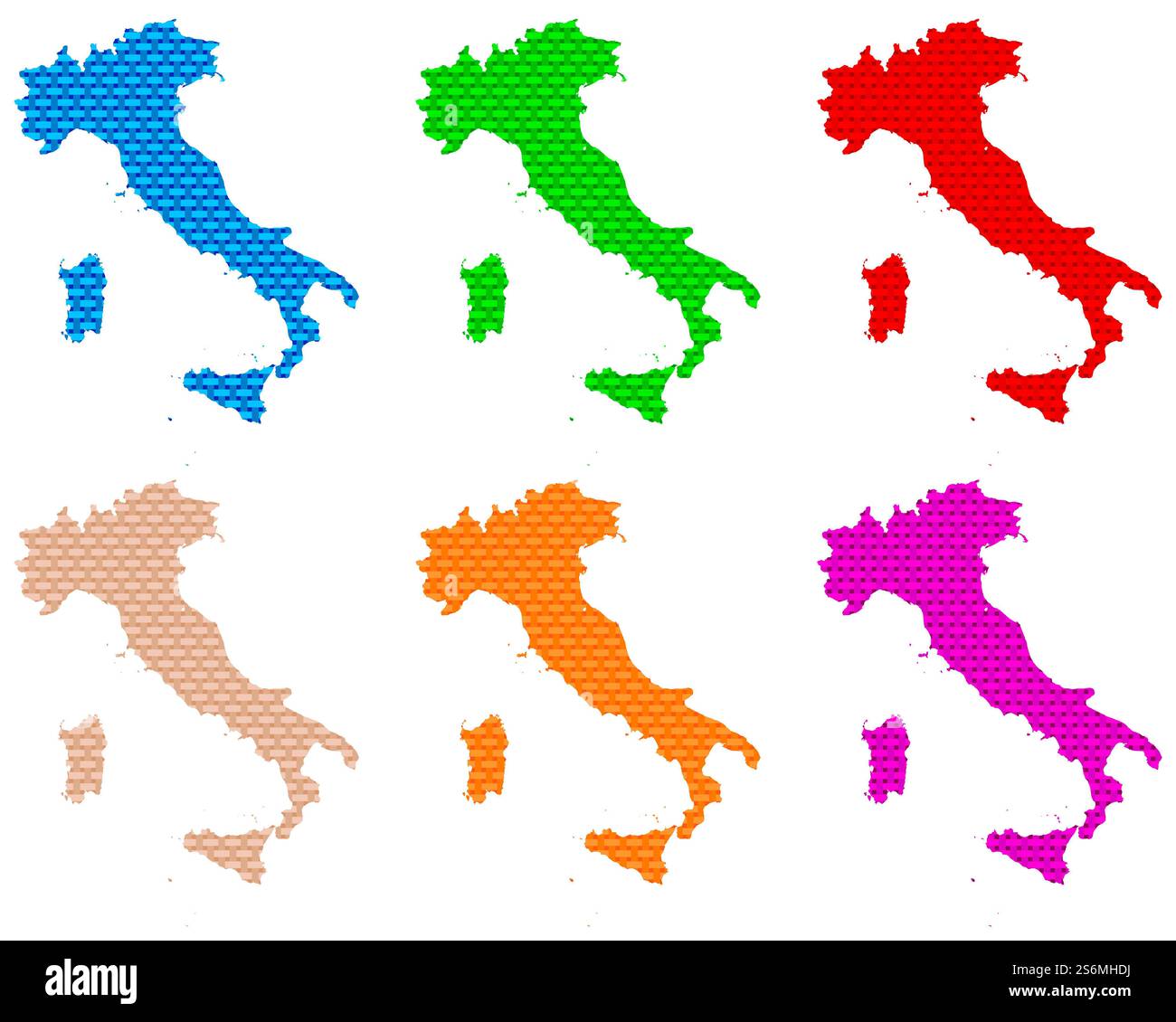 Orange map on white Cut Out Stock Images & Pictures - Alamy