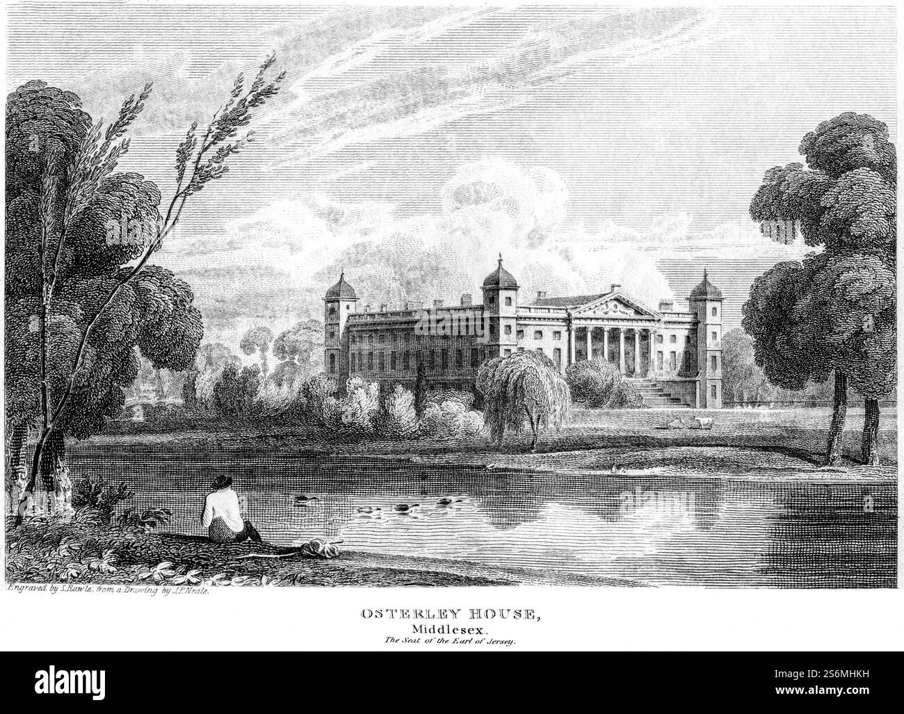 An engraving of Osterley House, Middlesex The Seat of the Earl of ...