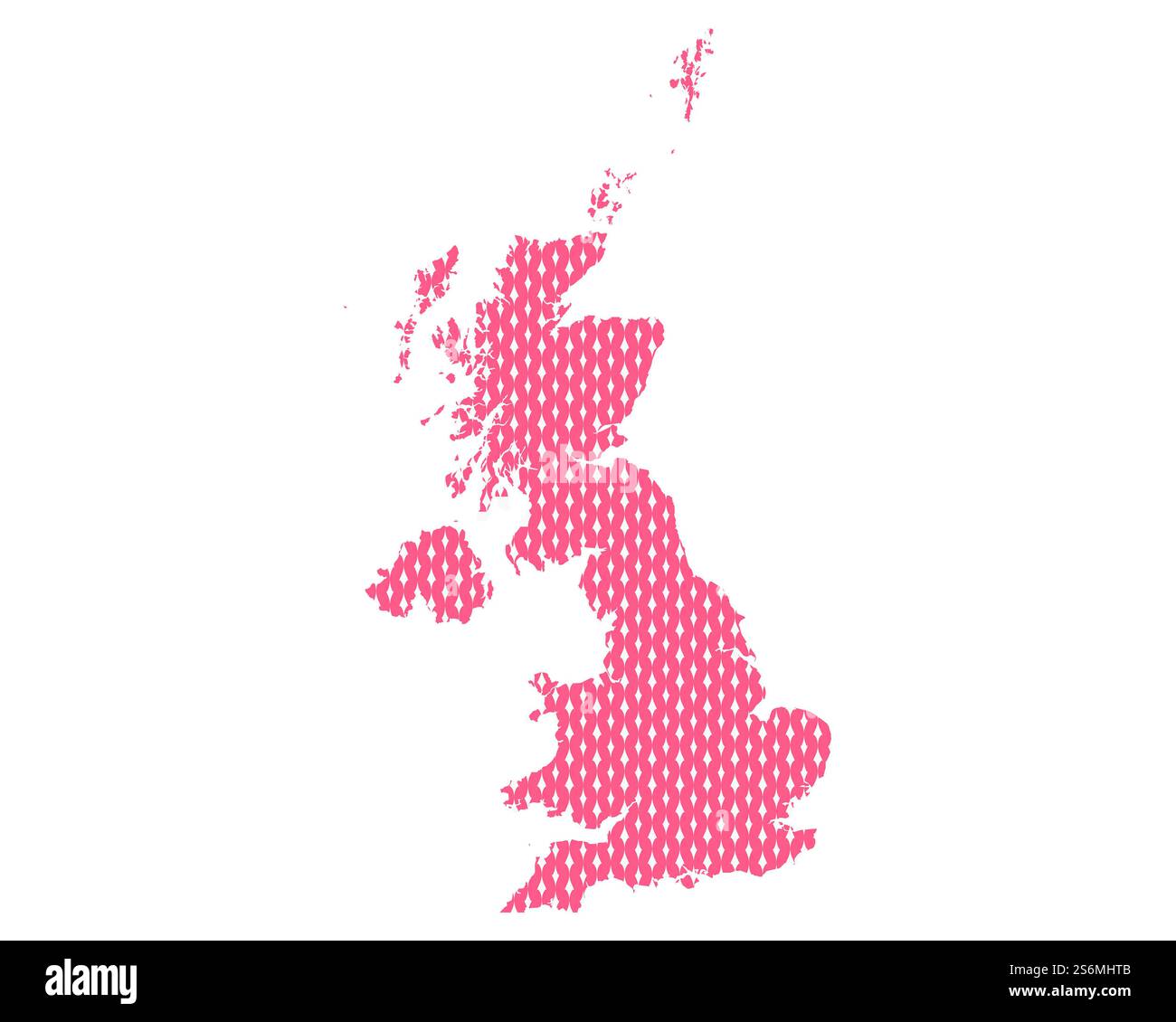 Map of great britain in rectangular meshes hi-res stock photography and ...