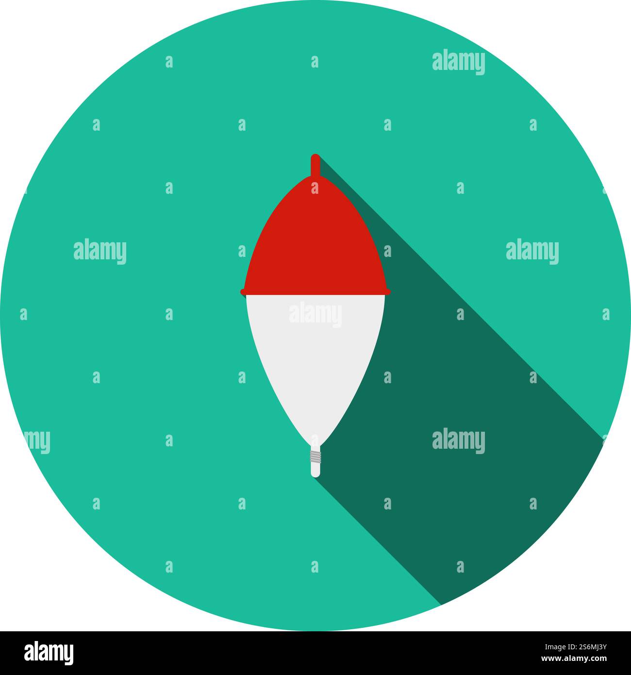 Icon Of Float. Flat Circle Stencil Design With Long Shadow. Vector Illustration Stock Vector ...