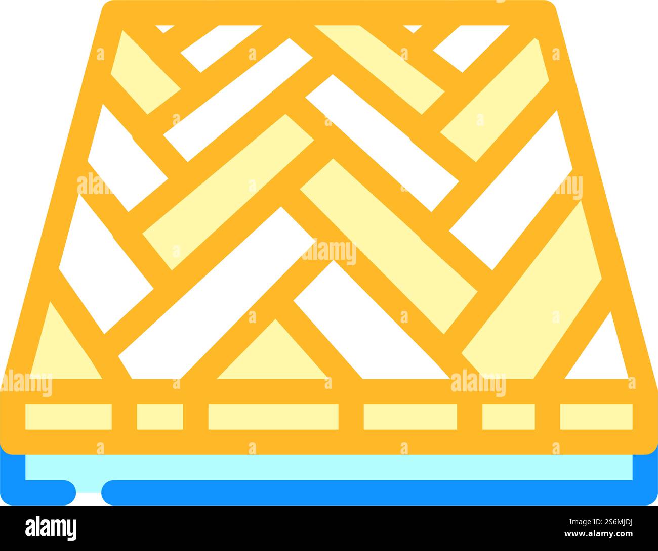 parquet floor color icon vector. parquet floor sign. isolated symbol ...