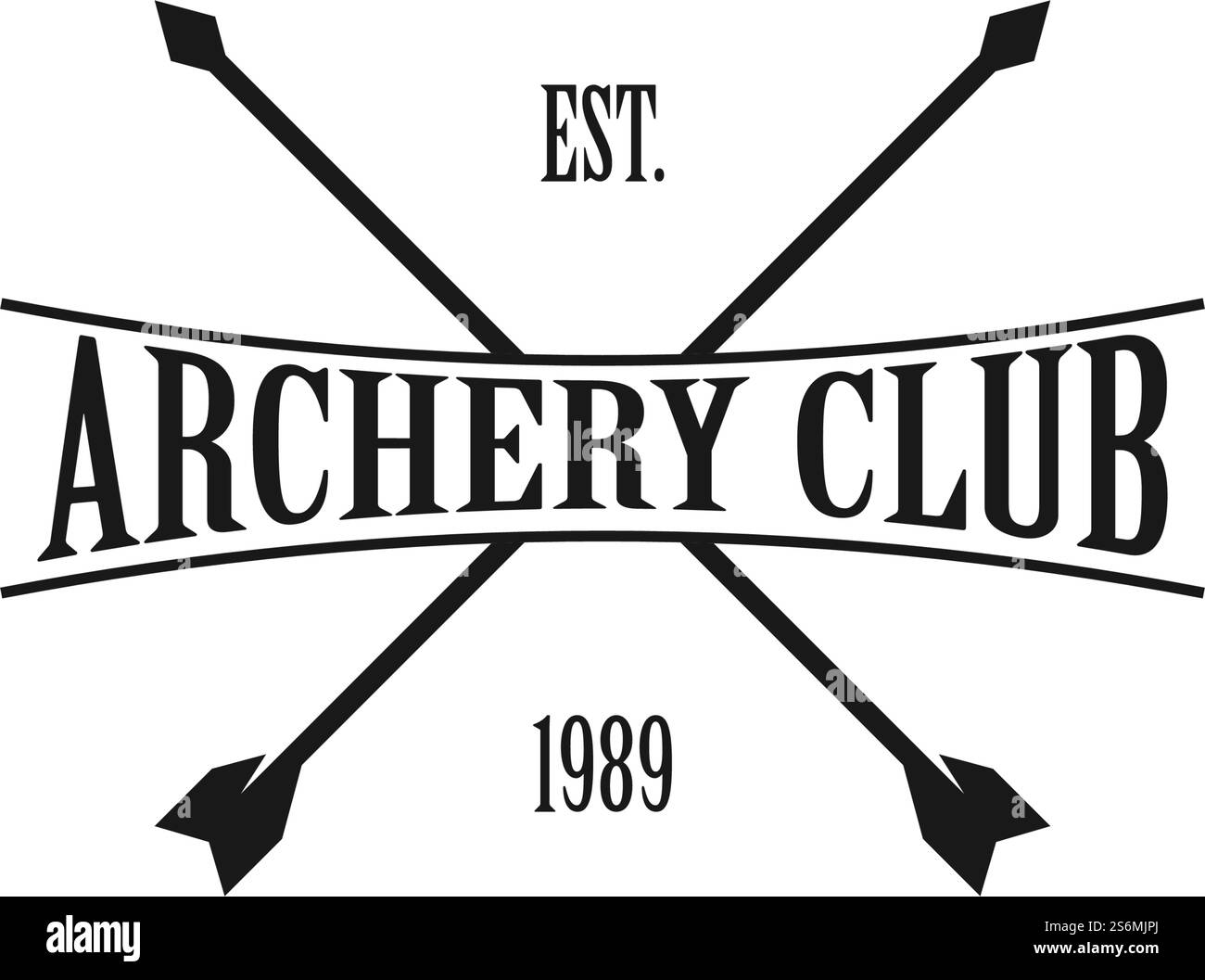 Archery logo vector ilustration flat design Stock Vector Image & Art ...