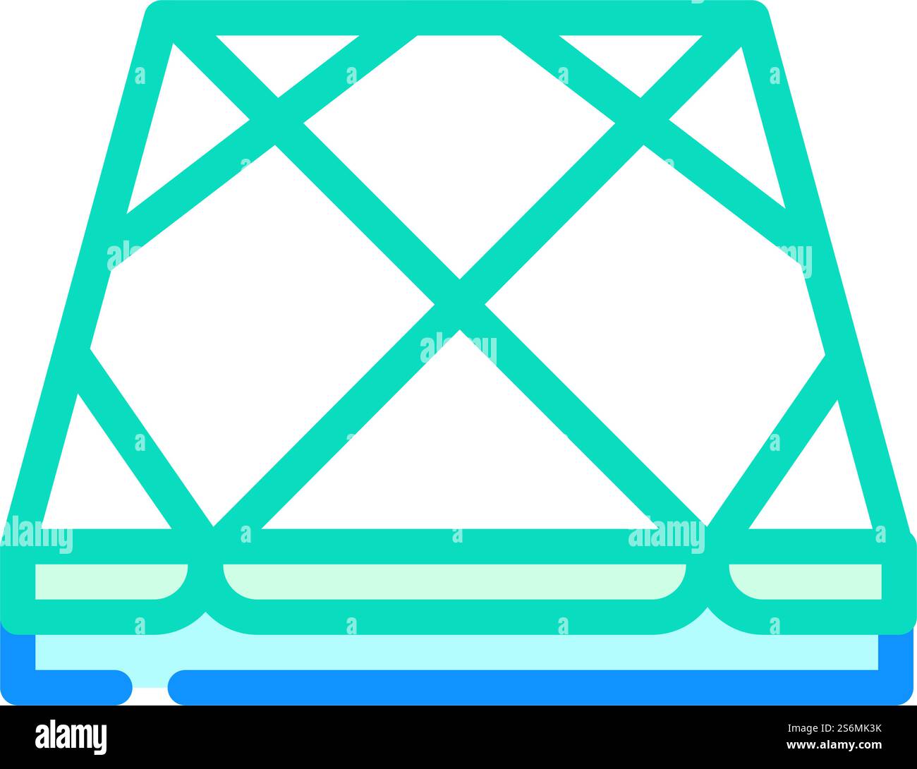 tile layer floor color icon vector. tile layer floor sign. isolated ...