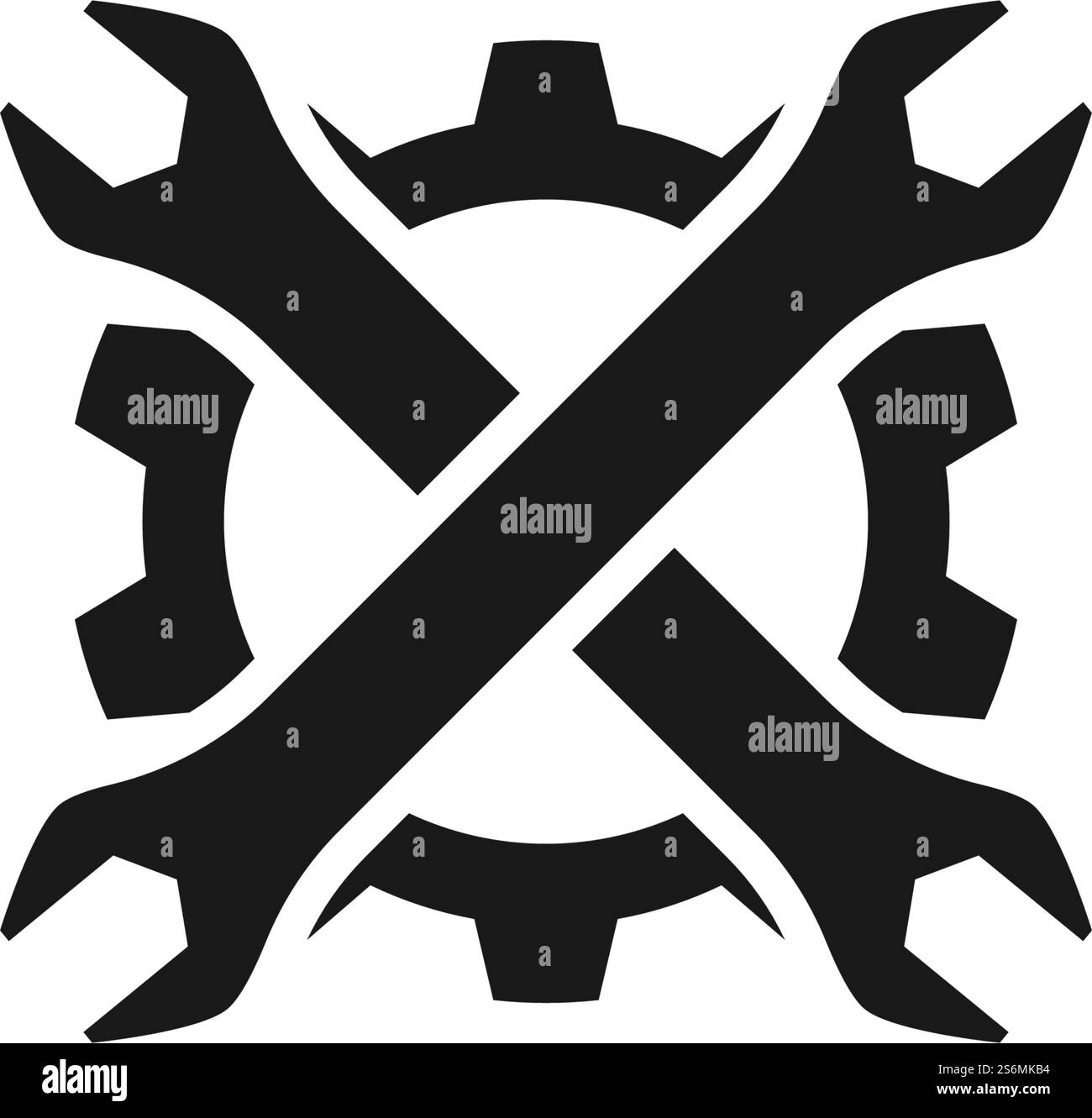 Wrench logo vector flat design Stock Vector Image & Art - Alamy