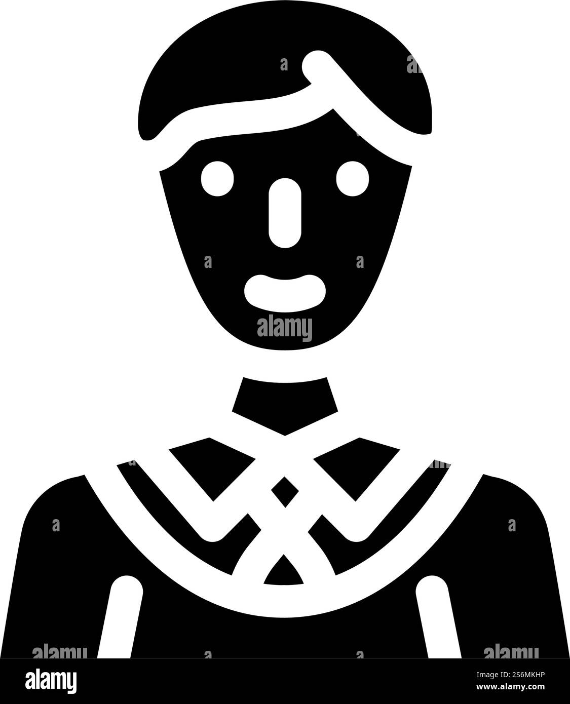 diligent family man glyph icon vector. diligent family man sign ...