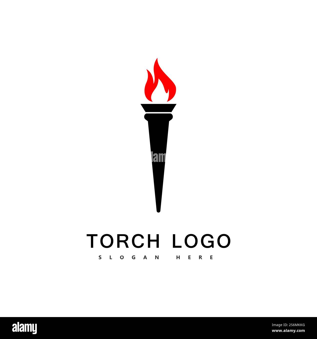 torch fire logo vector icon Stock Vector Image & Art - Alamy