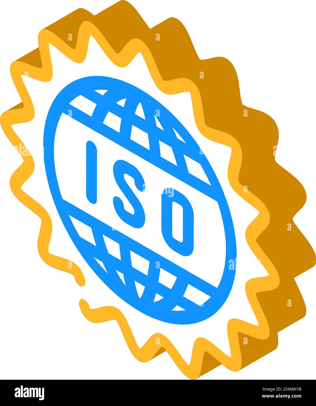 iso standard isometric icon vector. iso standard sign. isolated symbol ...