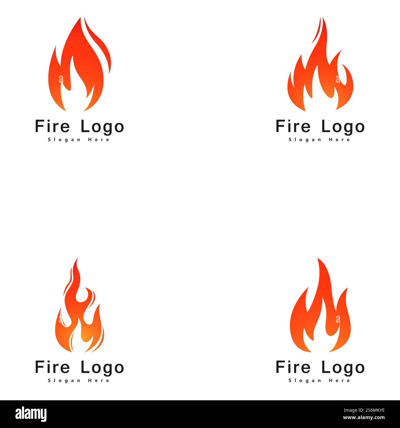 Fire Flame Logo design vector template drop silhouette. Creative ...