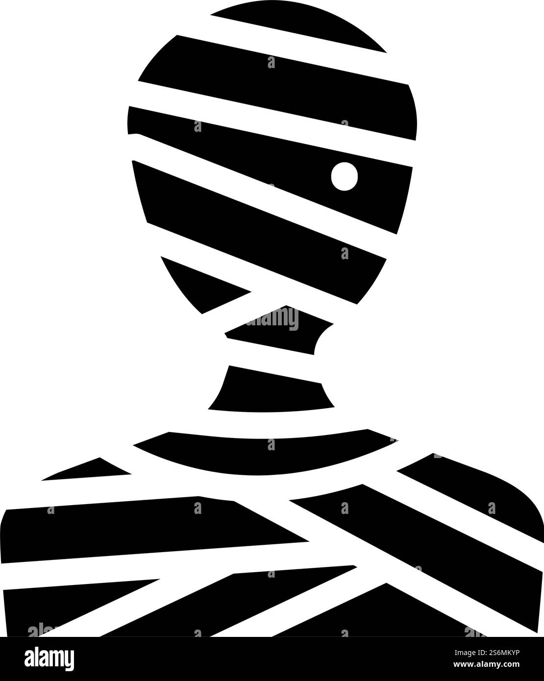 mummy fantasy character glyph icon vector. mummy fantasy character sign ...