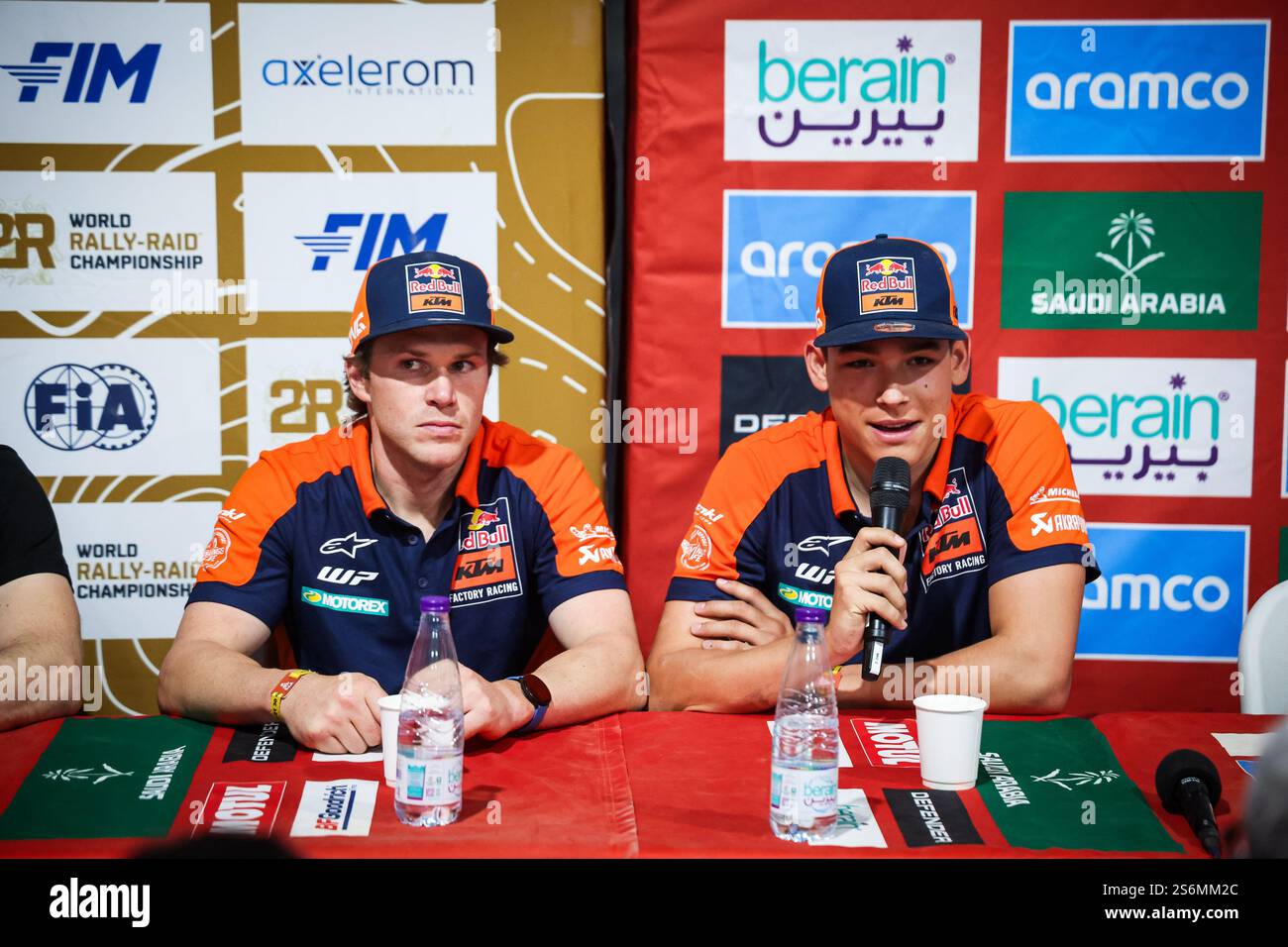 Subaytah, Arabie Saoudite. 17th Jan, 2025. Winners' press conference: SANDERS Daniel (aus), KTM ...