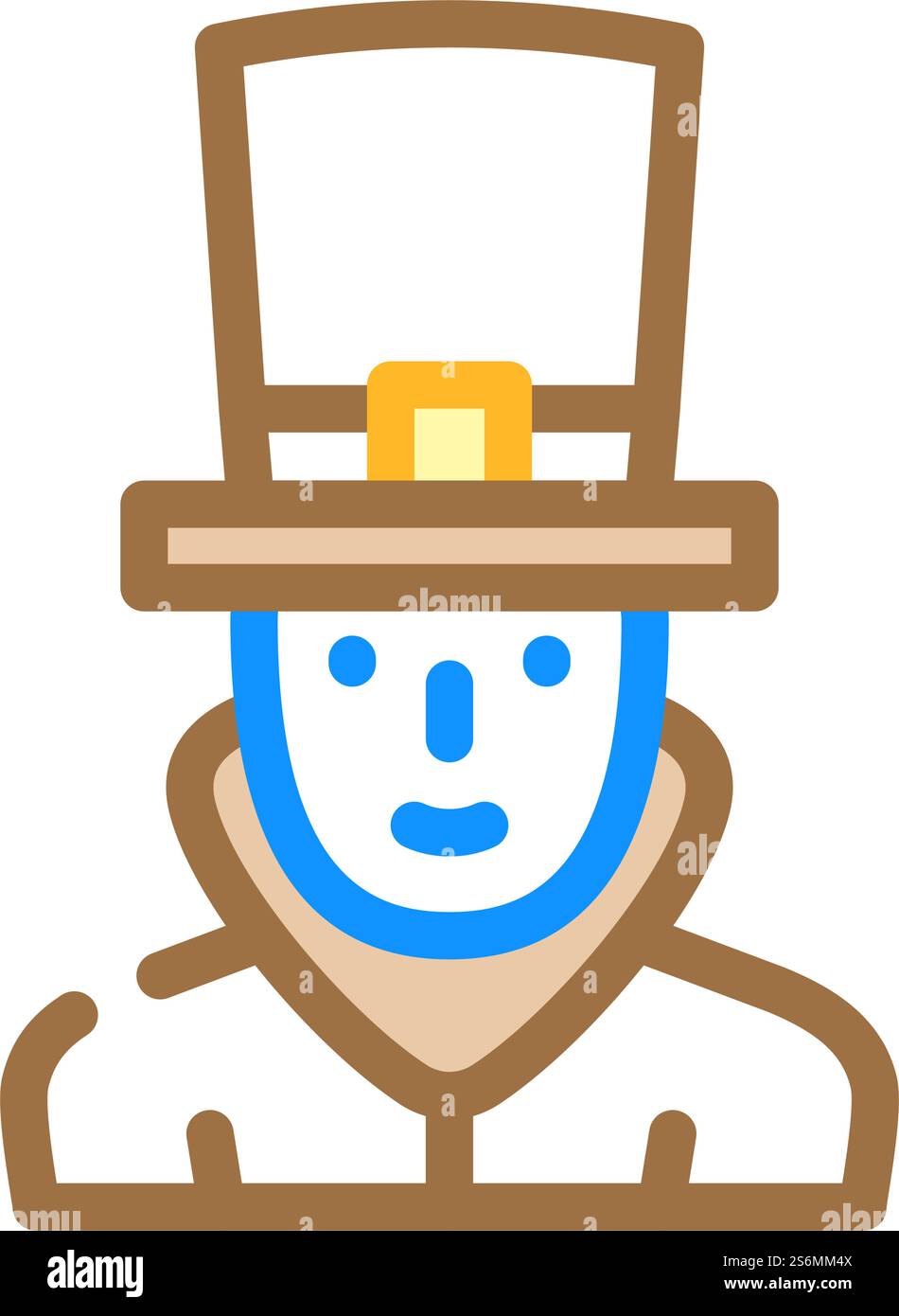 steampunk fantasy character color icon vector. steampunk fantasy ...