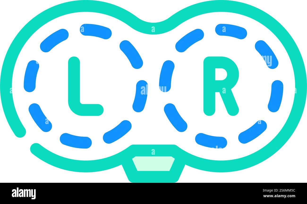 lenses ophthalmology color icon vector. lenses ophthalmology sign ...