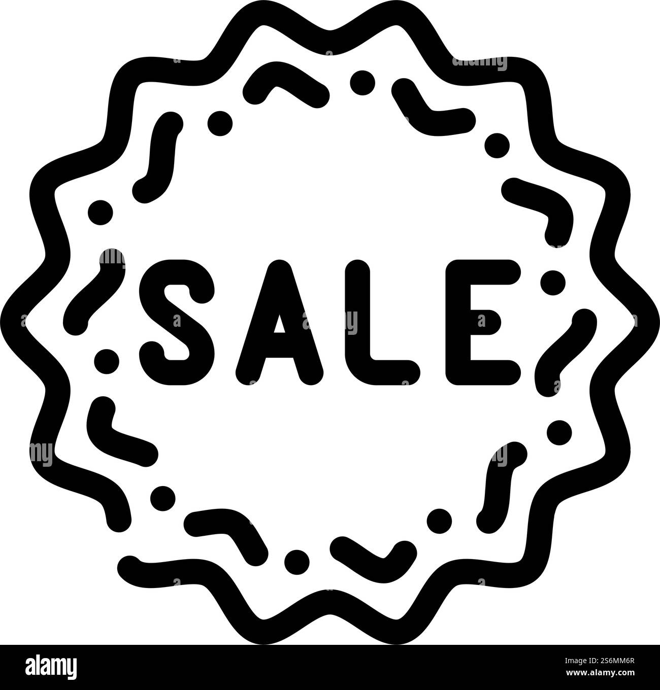 mark sale line icon vector. mark sale sign. isolated contour symbol ...