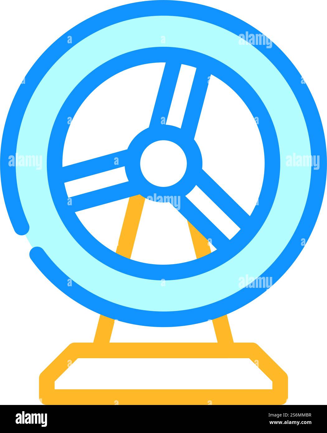 hamster wheel pet toy color icon vector. hamster wheel pet toy sign ...