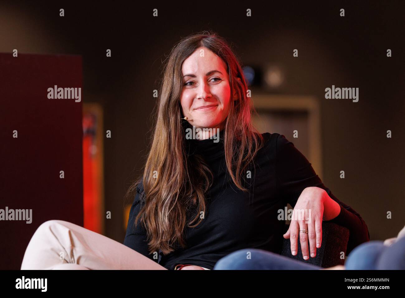 17 January 2025, Bavaria, Munich: Sara Marquart, Planet A Foods, will be speaking on stage at ...