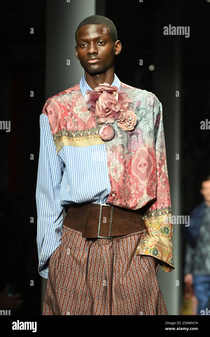 Milan, Italy. 17th Jan, 2025. Men's Fashion, Fall/Winter 2025.- Pierre ...