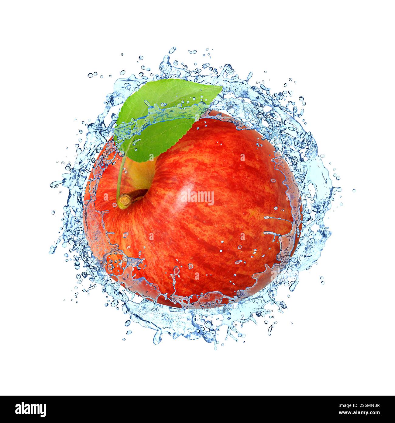 Apple in water Stock Photo - Alamy