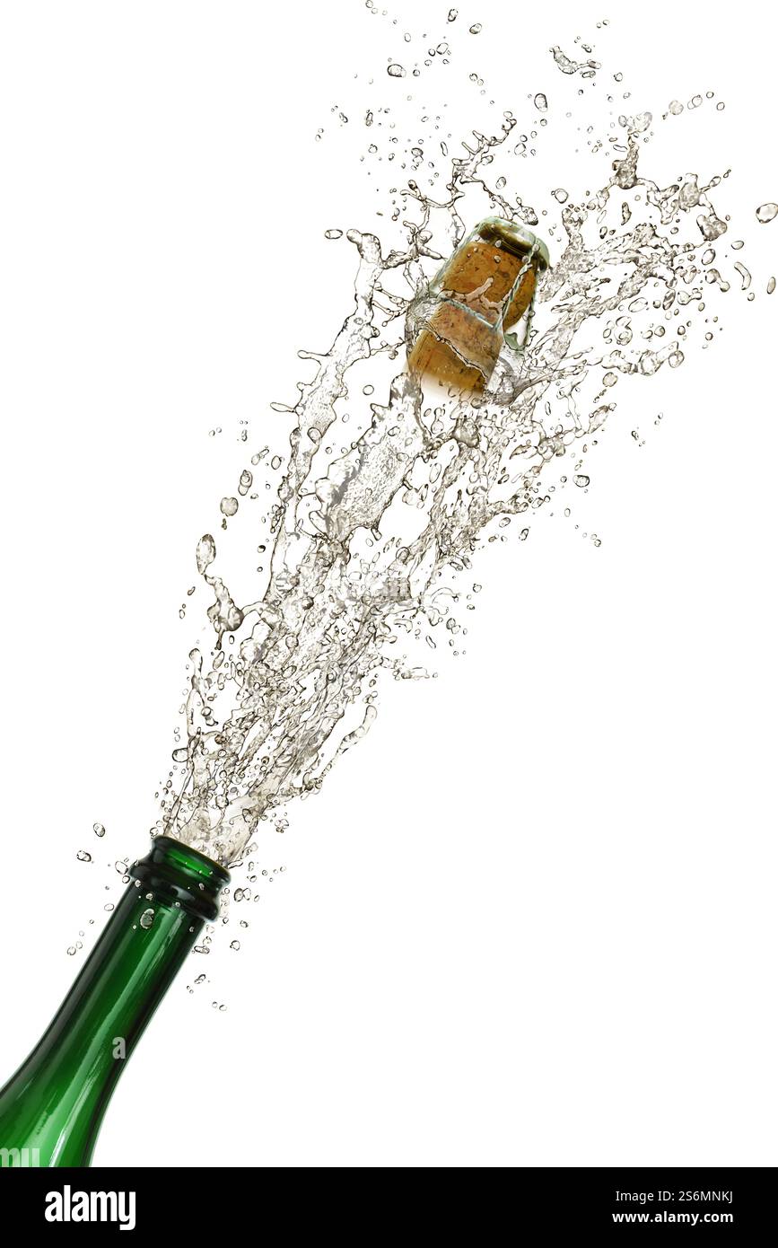 Shooting champagne bottle Stock Photo - Alamy
