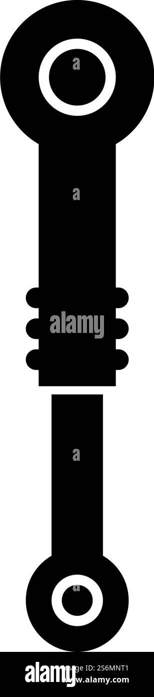Shock absorber Suspension icon black color vector illustration flat style simple image. Shock ...