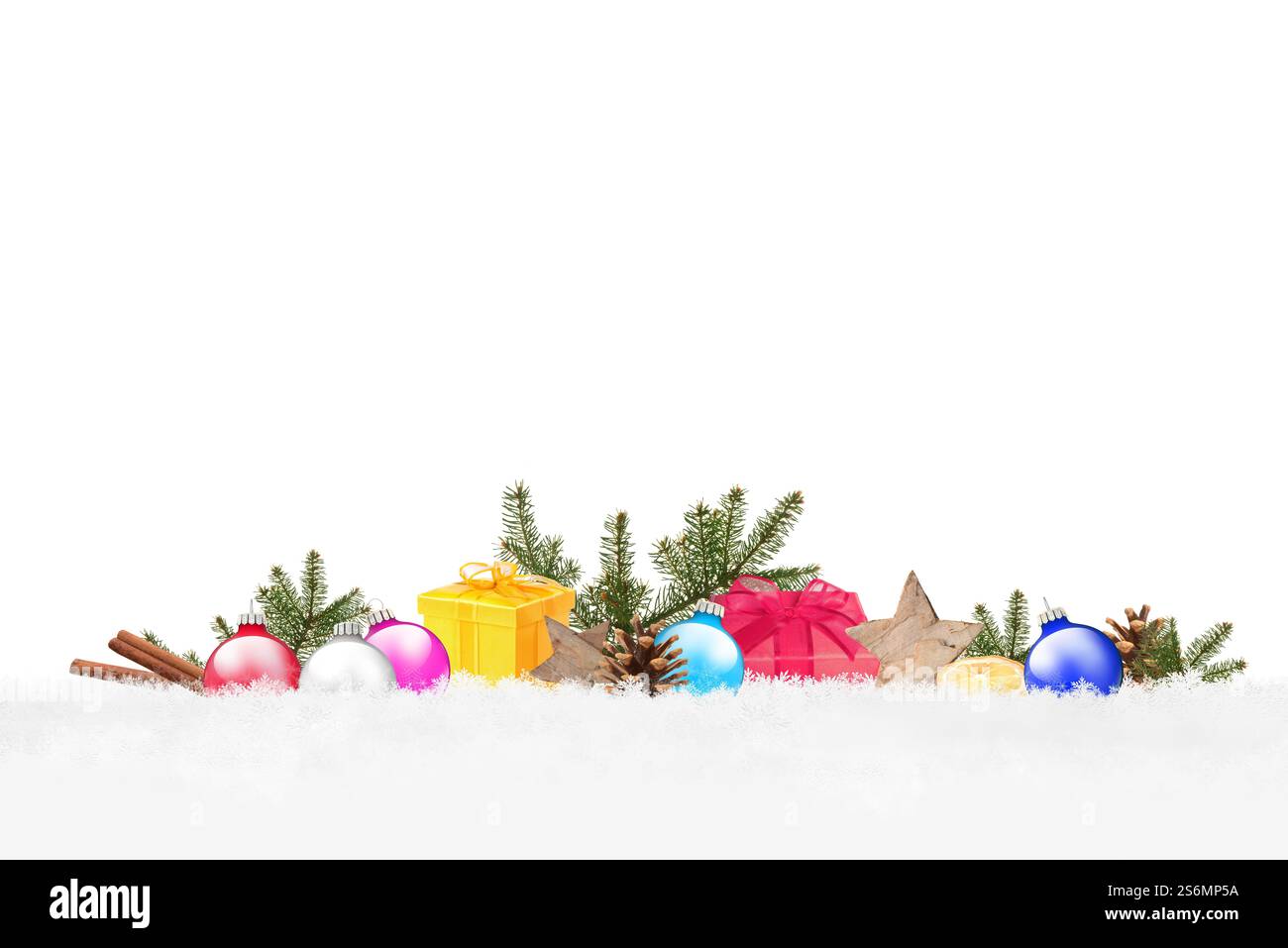 Christmas card decorations presents Cut Out Stock Images & Pictures - Alamy