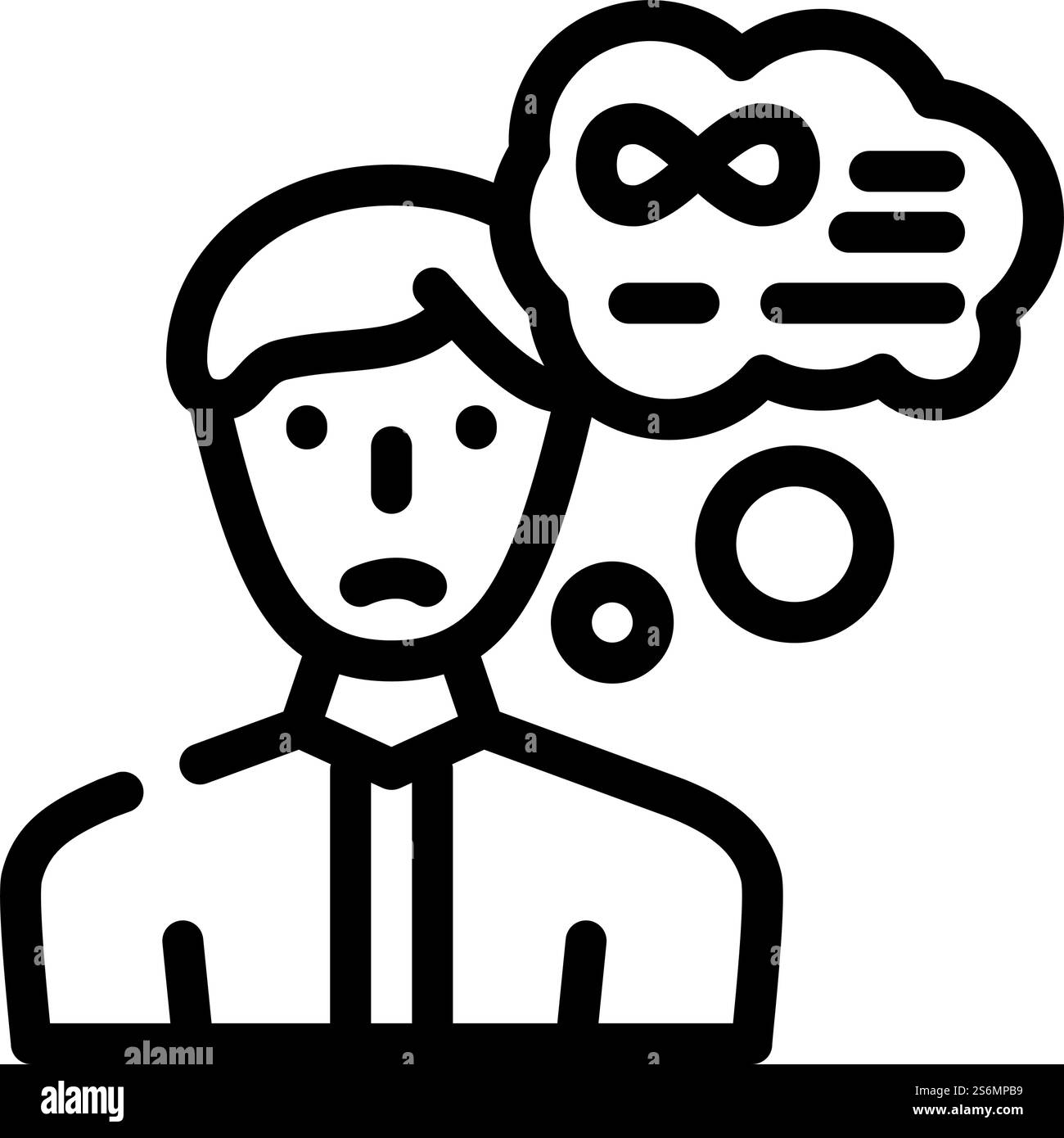 middle ages crisis man line icon vector. middle ages crisis man sign ...