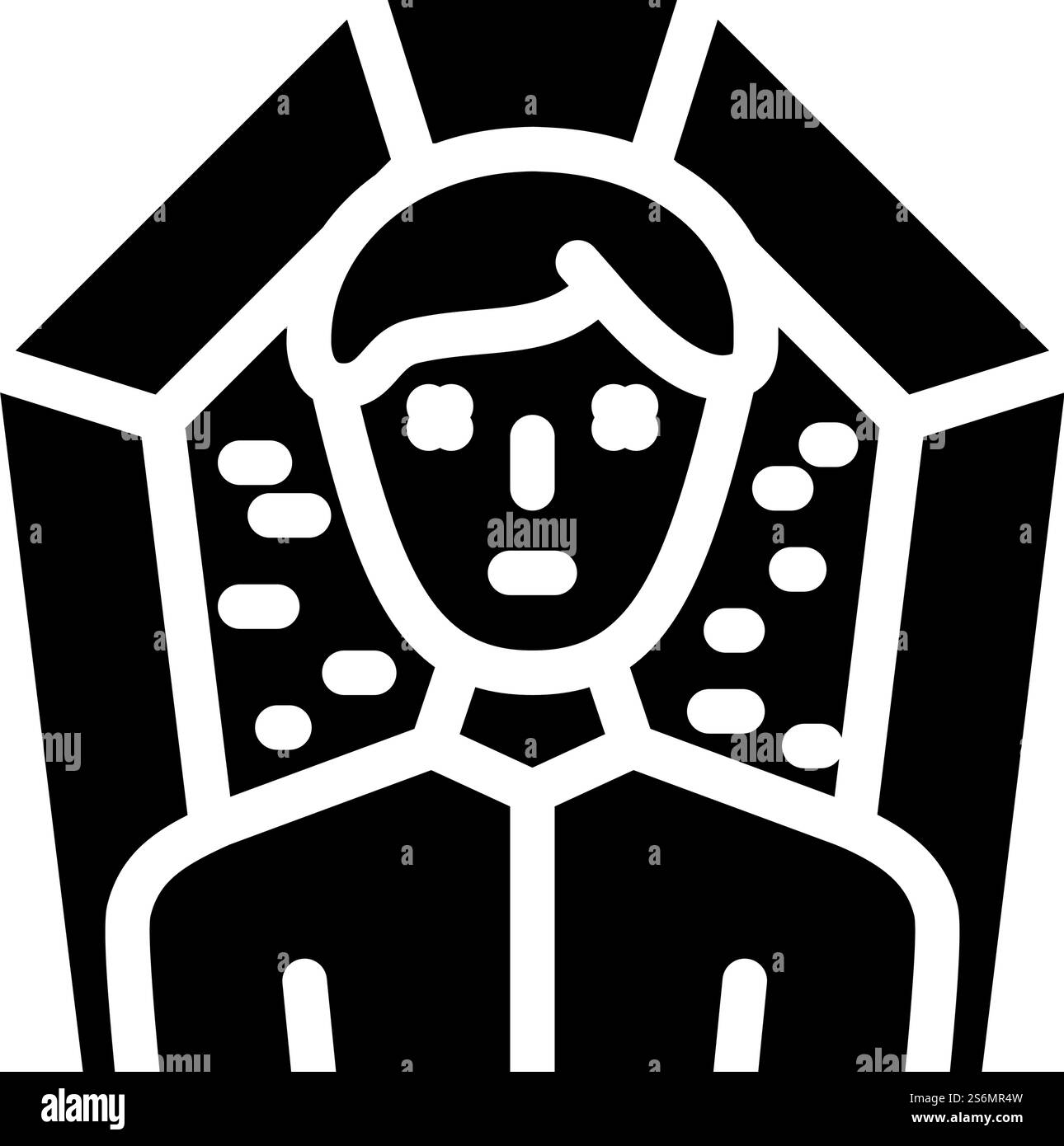 death man glyph icon vector. death man sign. isolated contour symbol ...