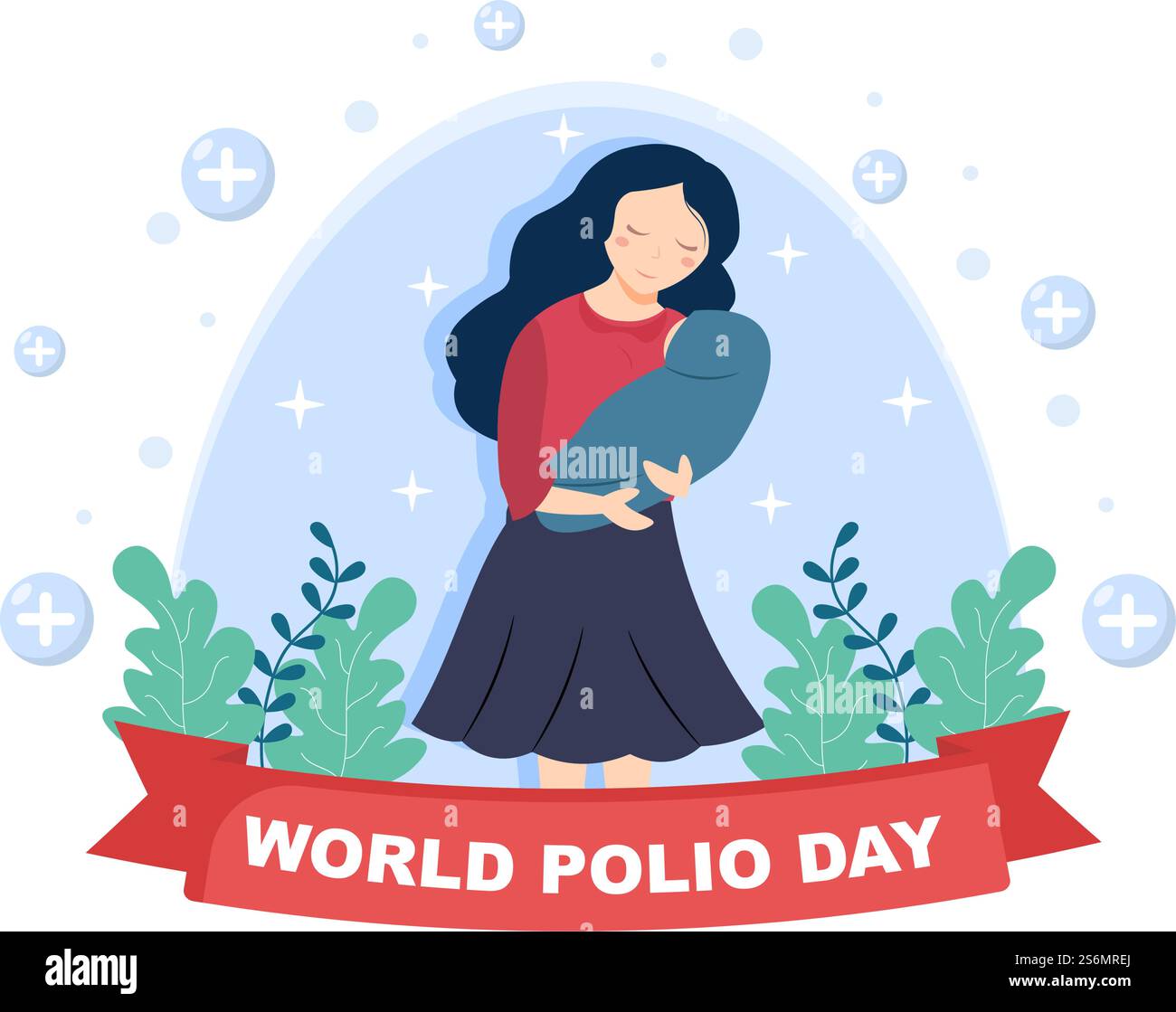 World Polio Day Background Which is Celebrated on October 24 Medicine ...
