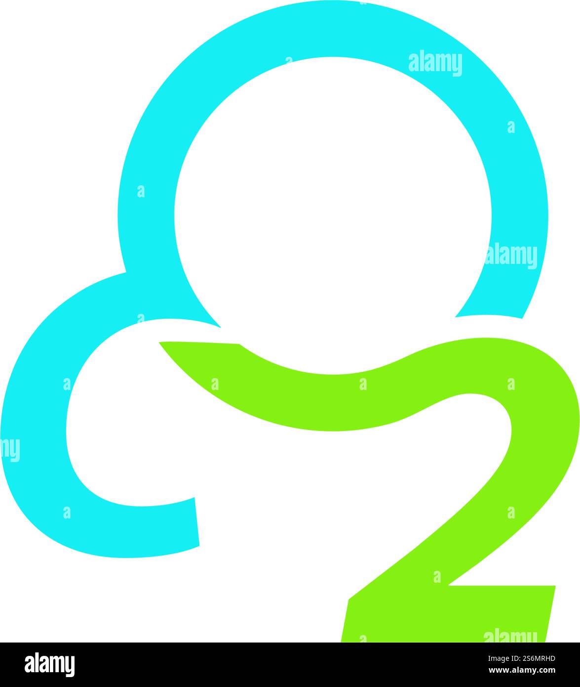 Co2 carbon dioxide logo Stock Vector Images - Alamy