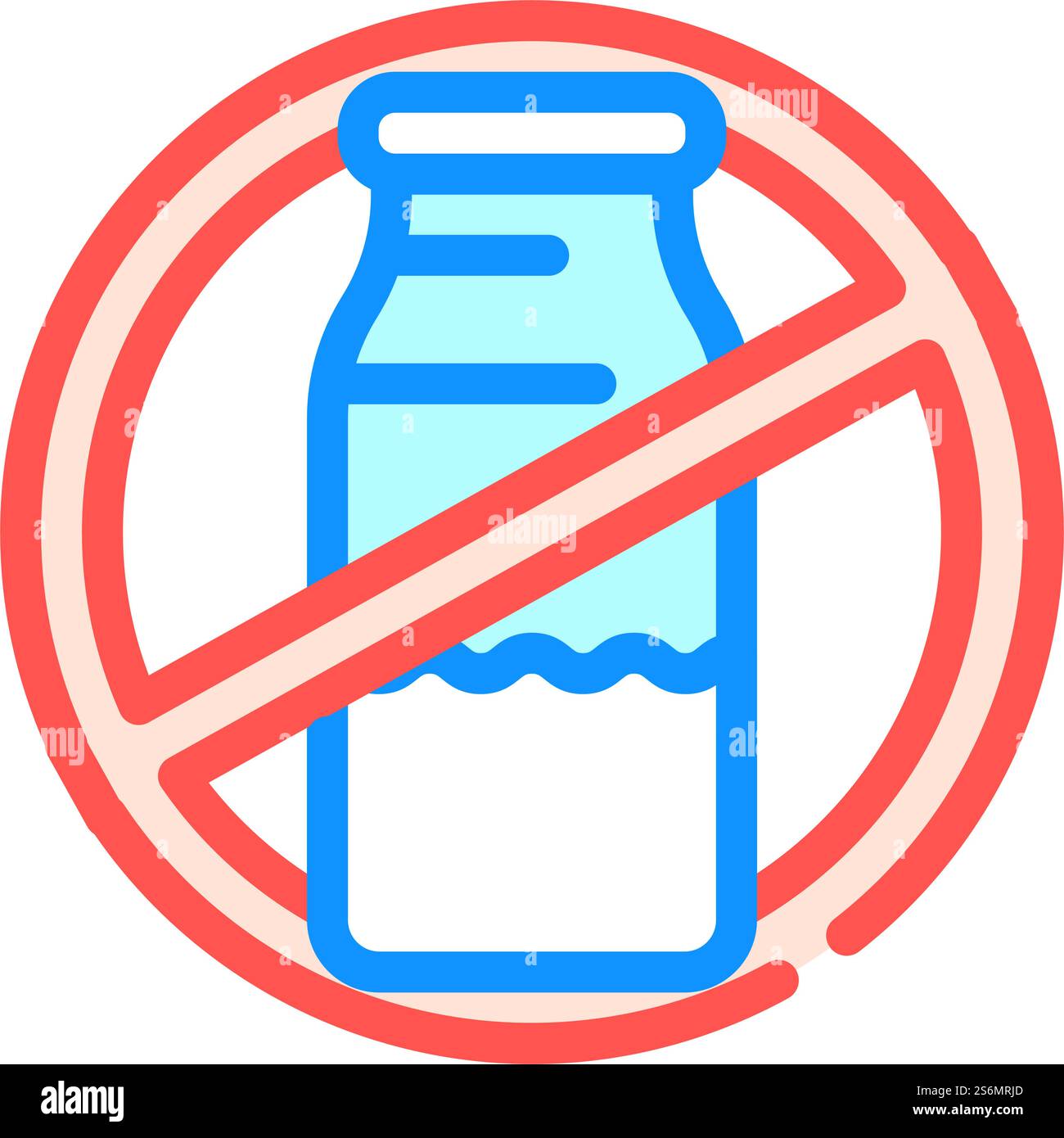 lactose dairy product free color icon vector. lactose dairy product ...