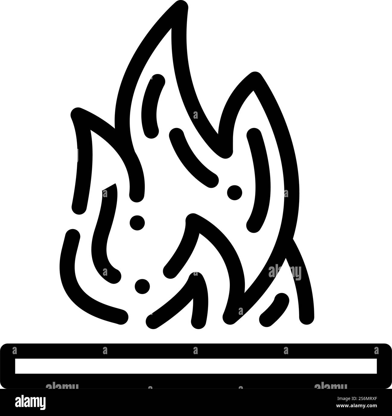 flammable container line icon vector. flammable container sign ...