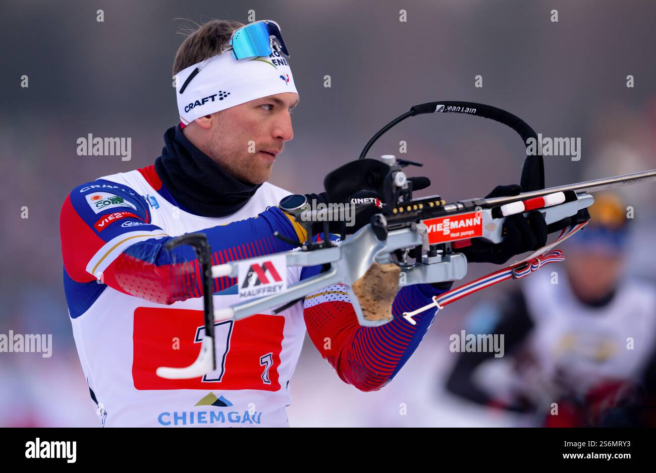Ruhpolding, Germany. 17th Jan, 2025. Biathlon: World Cup, relay 4 x 7.5 ...