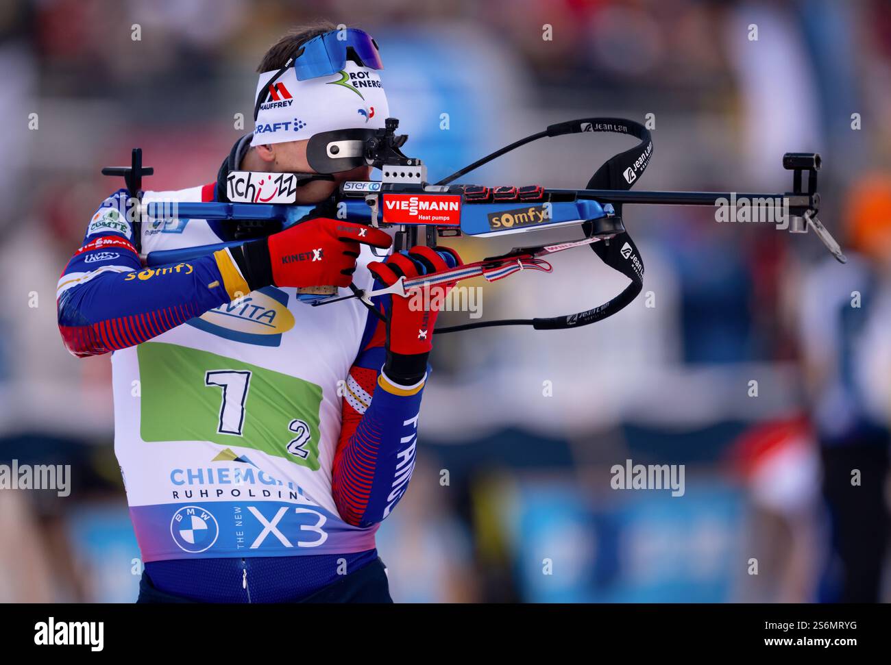 Ruhpolding, Germany. 17th Jan, 2025. Biathlon: World Cup, relay 4 x 7.5 ...